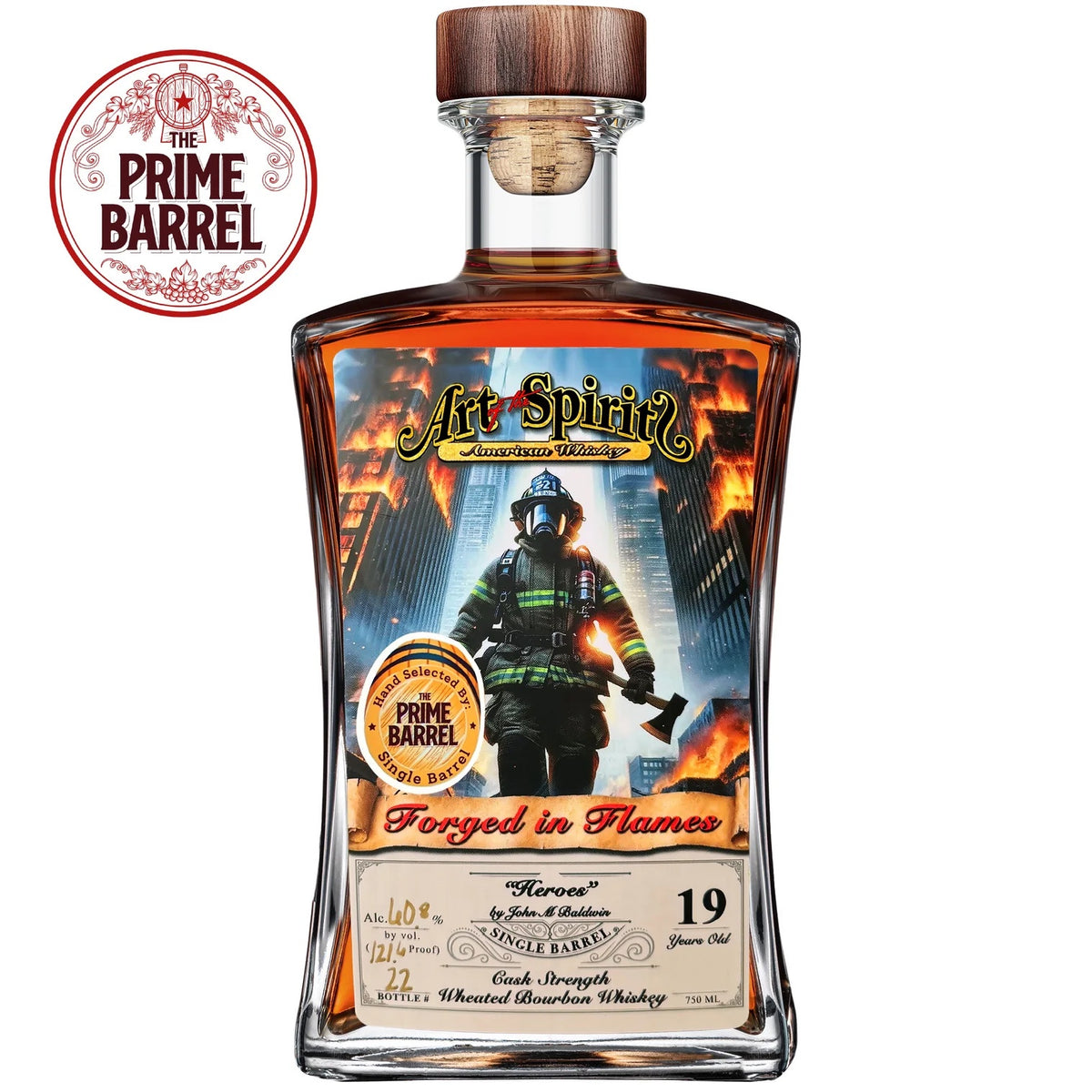 Art of The Spirits "Heroes" 19 Year Old Wheated Single Barrel Bourbon ...