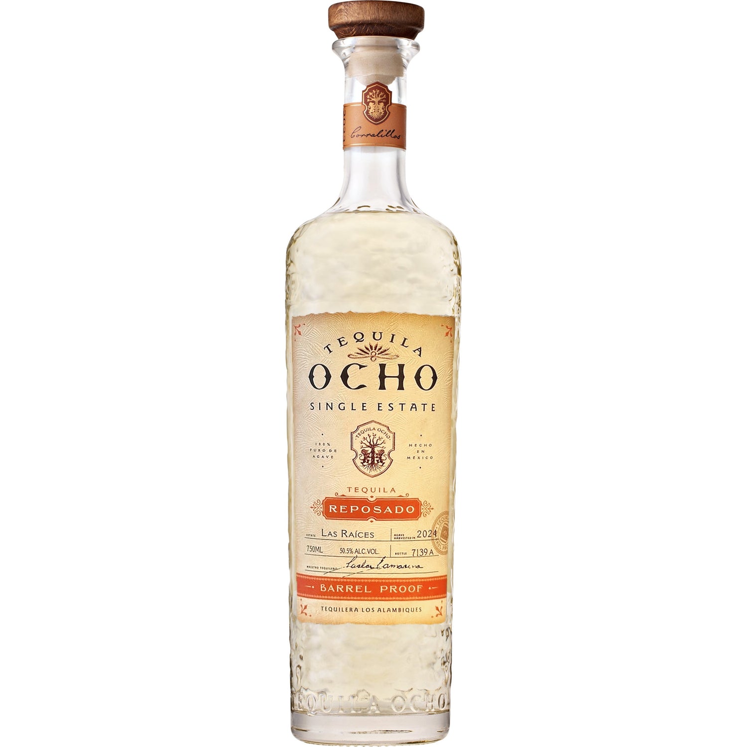 Tequila Ocho Reposado Barrel Proof Las Raíces Tequila – Grain & Vine ...