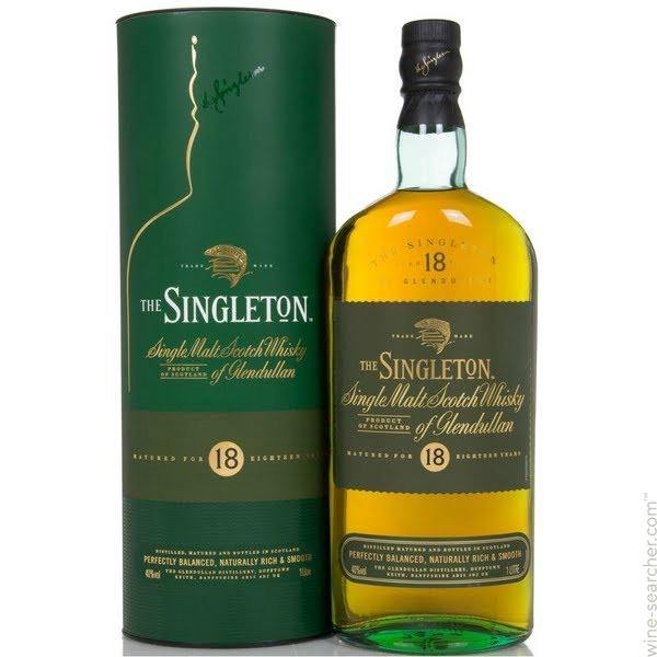 Glendullan Distillery The Singleton 18 Years Speyside Single Malt Scot ...