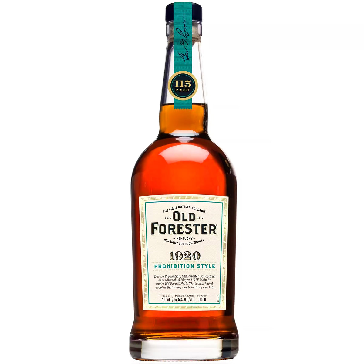Old Forester 1920 Prohibition Style Kentucky Straight Bourbon Whiskey ...