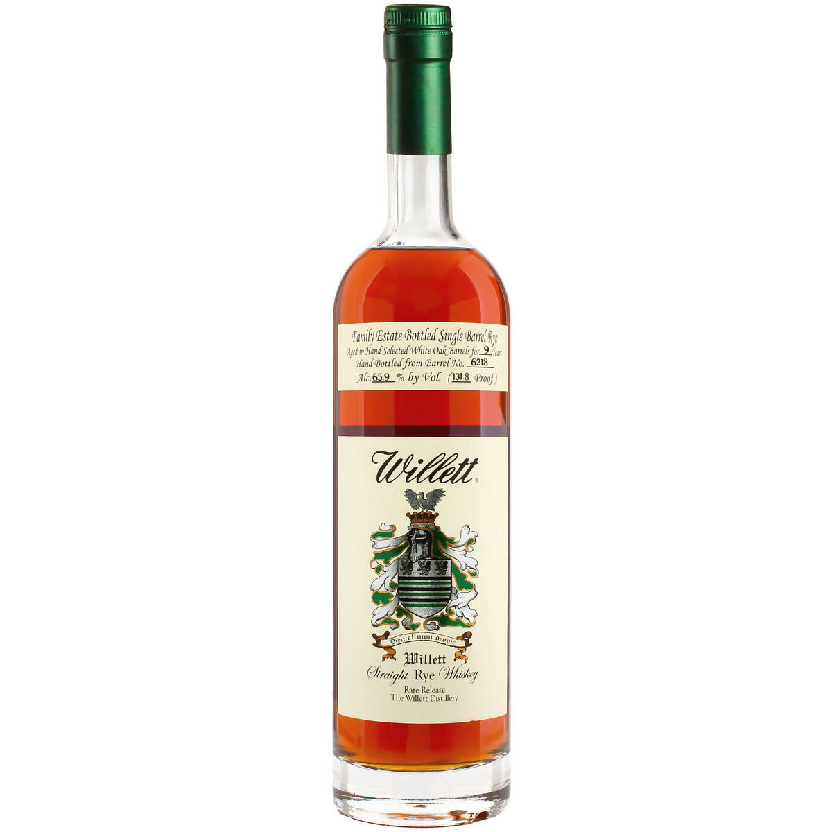 Willett Family Estate 9 Years Single Barrel Straight Rye Whiskey ...